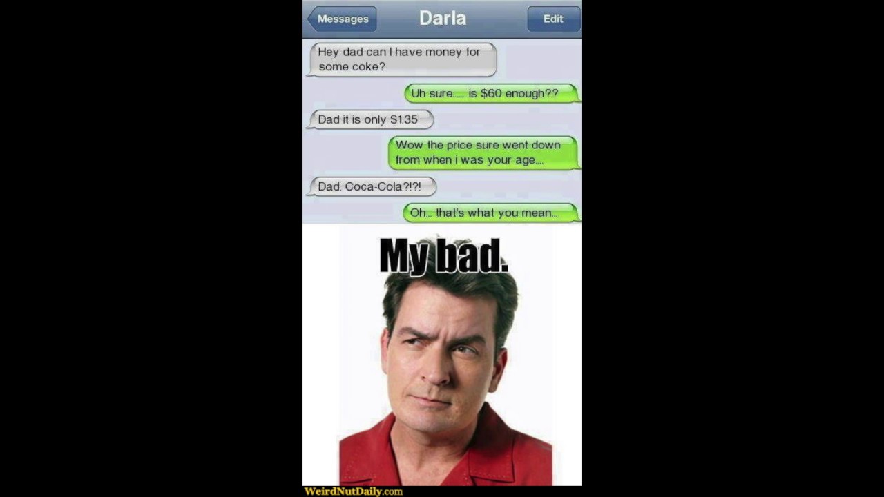 When Texting Dad Goes Wrong... HORRIBLY WRONG! OMG These Texts are ...