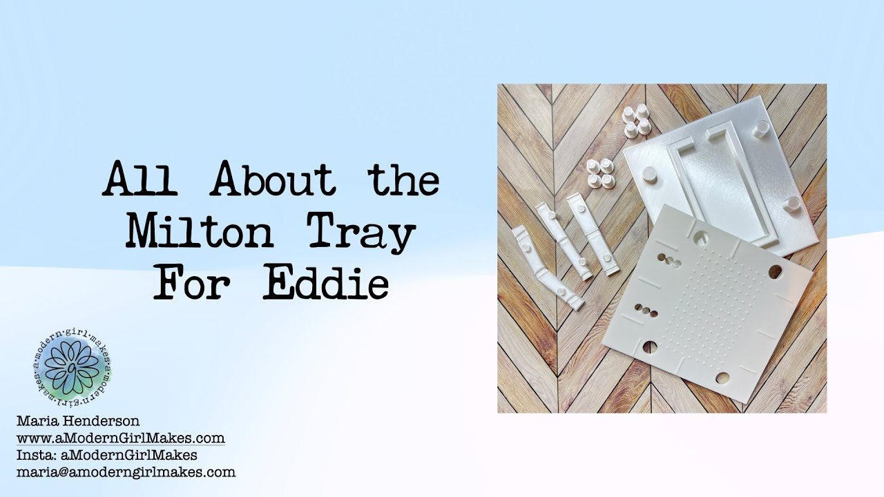All About Milton Trays for Eddie the Edible Printer - YouTube