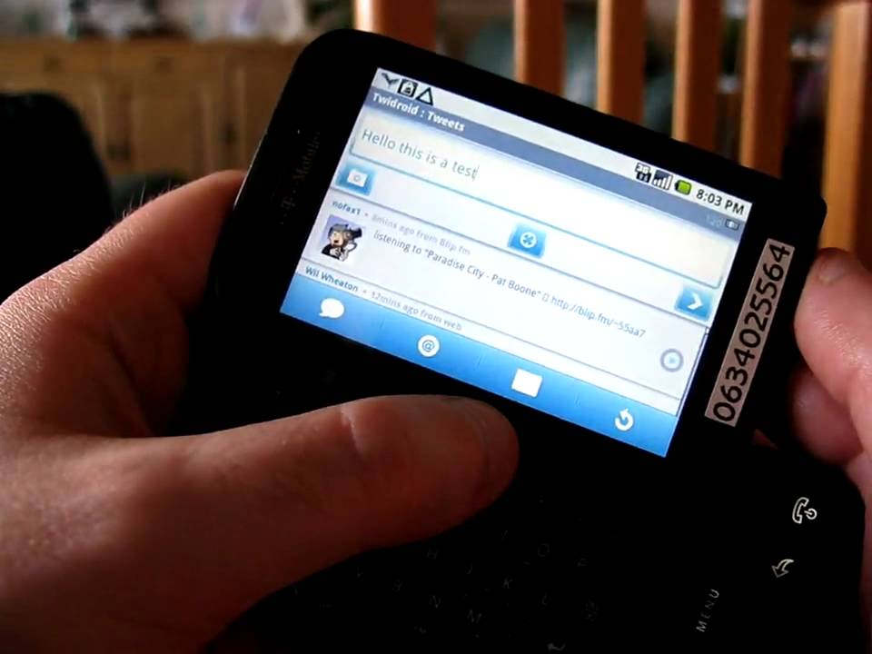 Showing off the G1 and the apps I use - YouTube