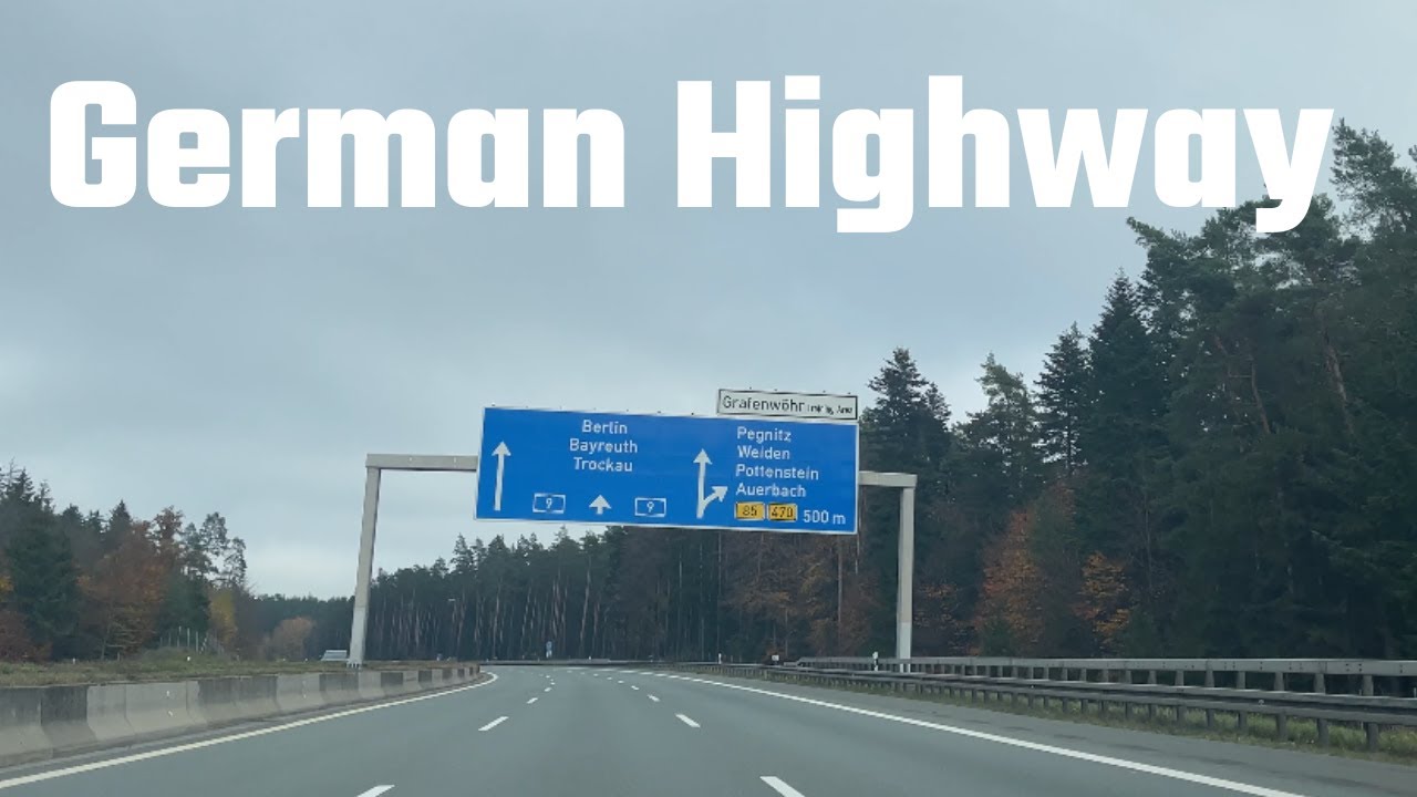 German Highway | Deutsche Autobahn A9 | No speed limit | Autobahn A9 ...