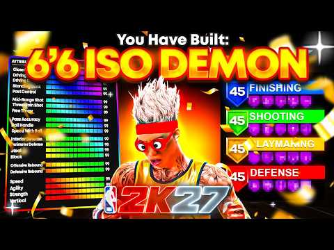 THE BEST 6'6 DEMIGOD ISO BUILD in NBA 2K27 - BEST TALL GUARD BUILD 2K27