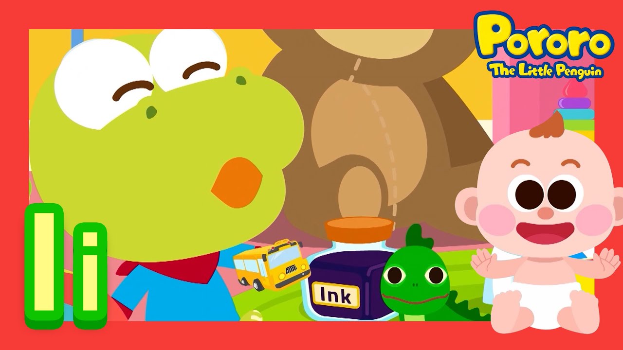 Pororo Phonics | Letter I for a Iguana | ABC Alphabet Song | Letter ...
