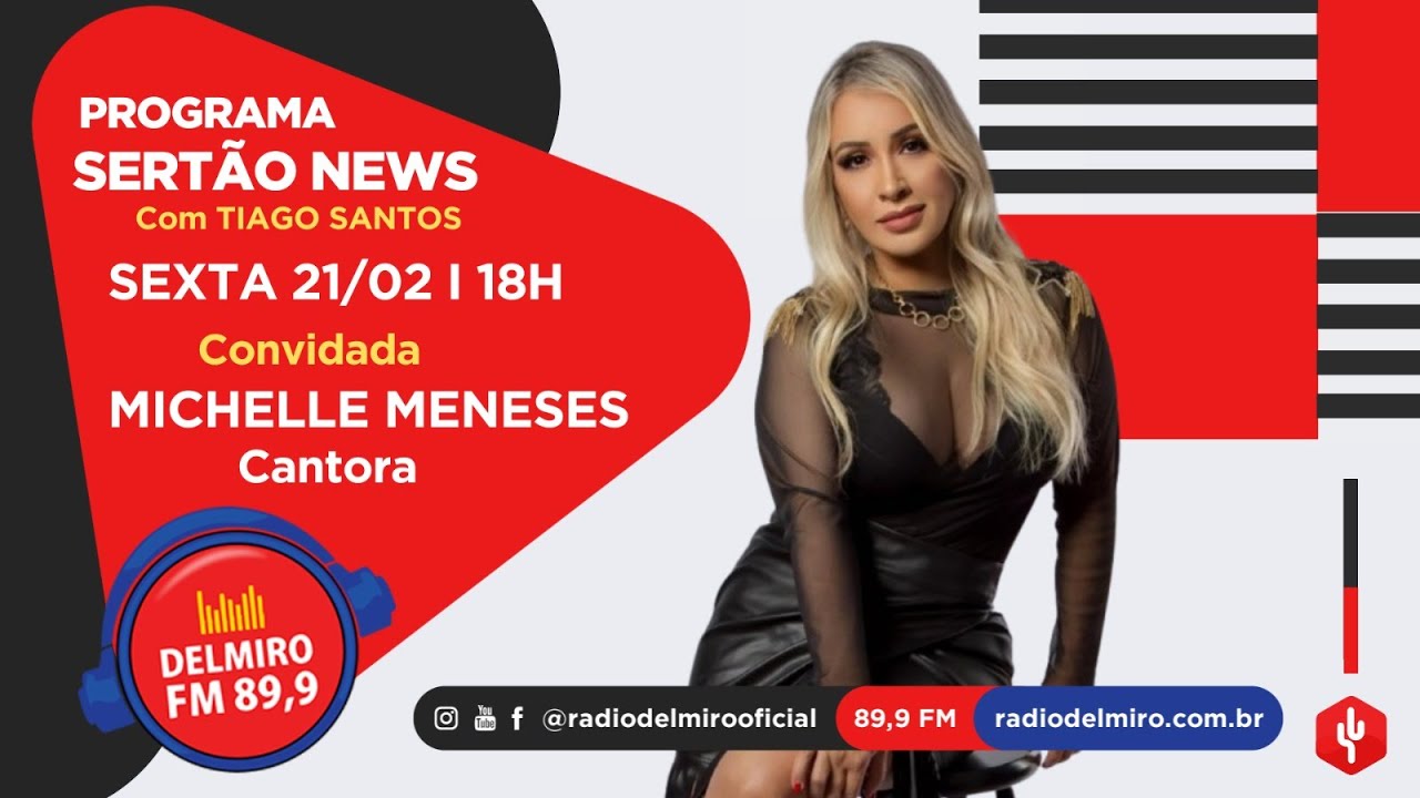 Programa Sertão News, recebe a cantora Michelle Meneses - YouTube