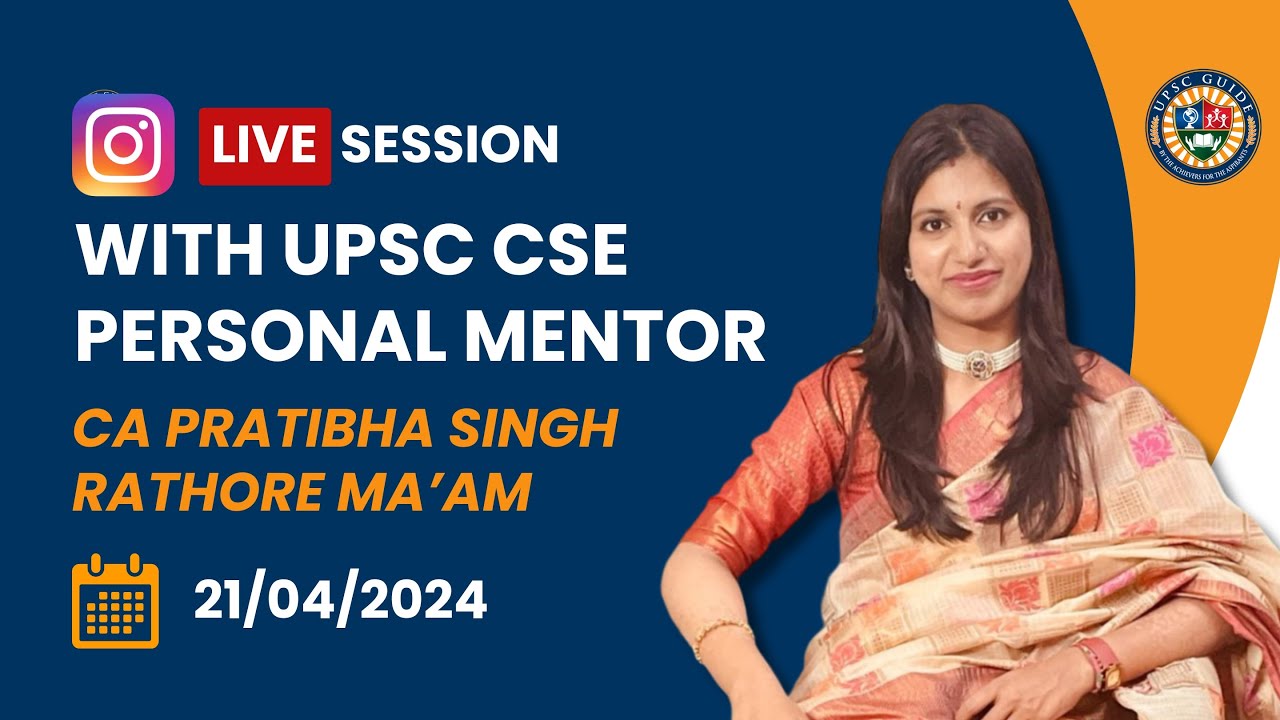 Instagram Live with UPSC CSE Personal Mentor CA Pratibha Singh Rathore - YouTube
