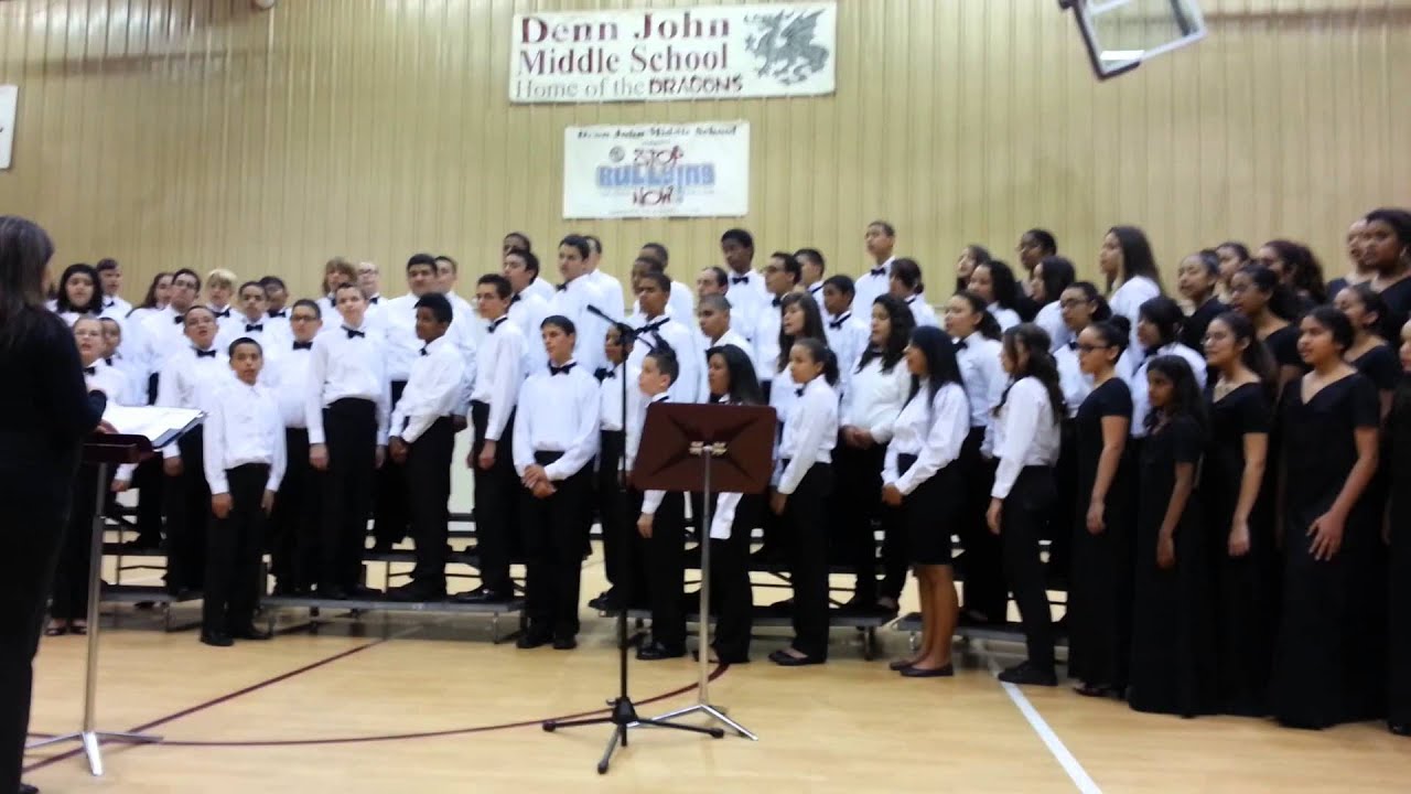 Joyful noise by Denn John middle Choir 5/20/13 - YouTube