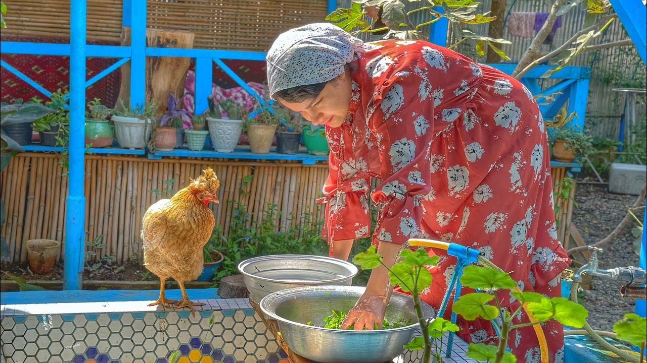 Rural Recipe of Chicken Lavangi |Rural lifestyle |village life🍗🥬🌽🥦 ...