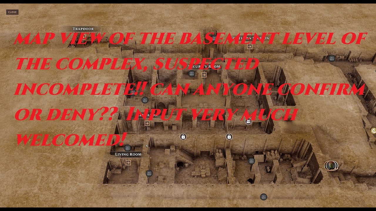 Solasta Lost Valley DLC 4K. Full map view of basement floor of the ...