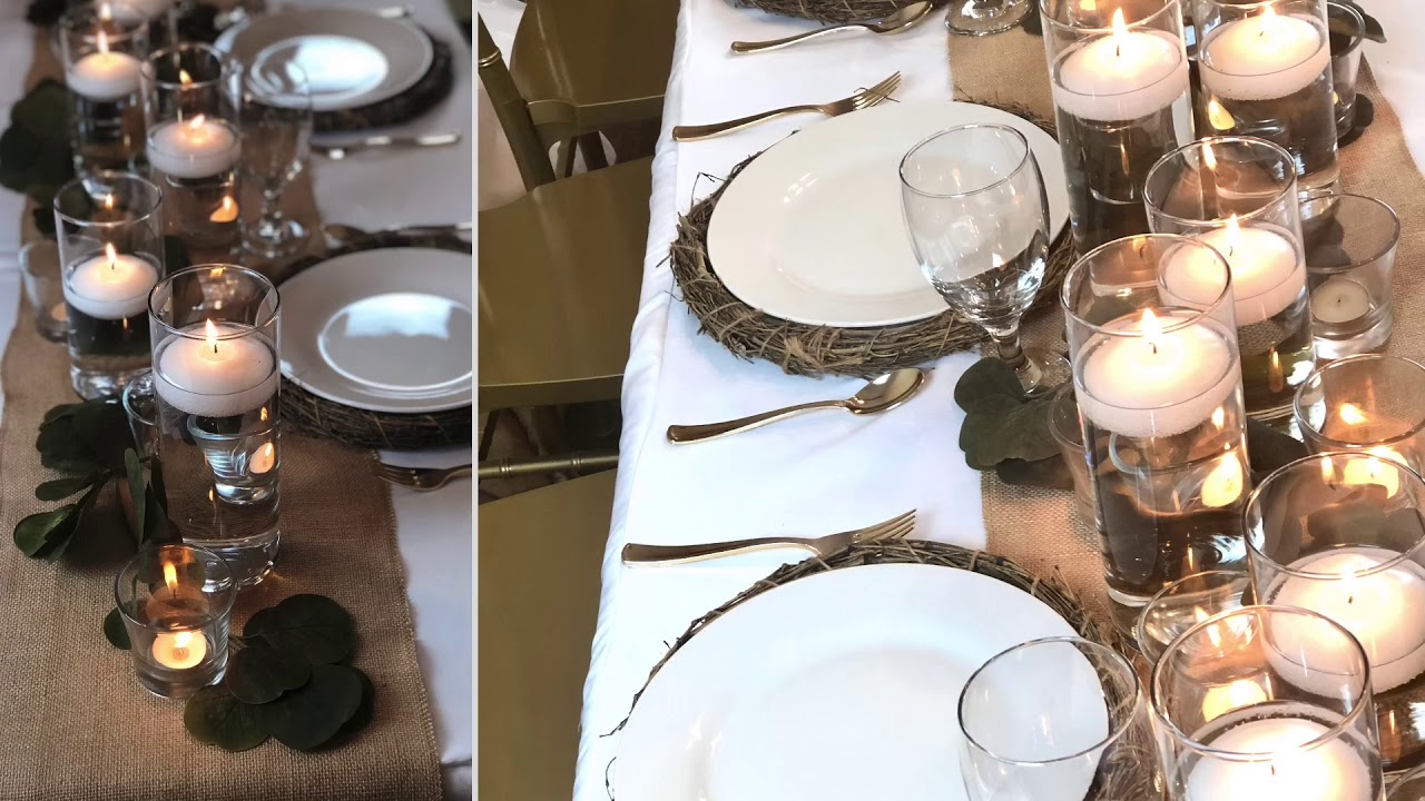 Rustic wedding decor - YouTube