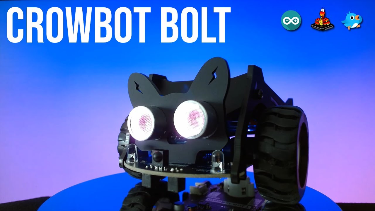 CrowBot BOLT: el robot educativo STEAM impulsado por ESP32 - YouTube