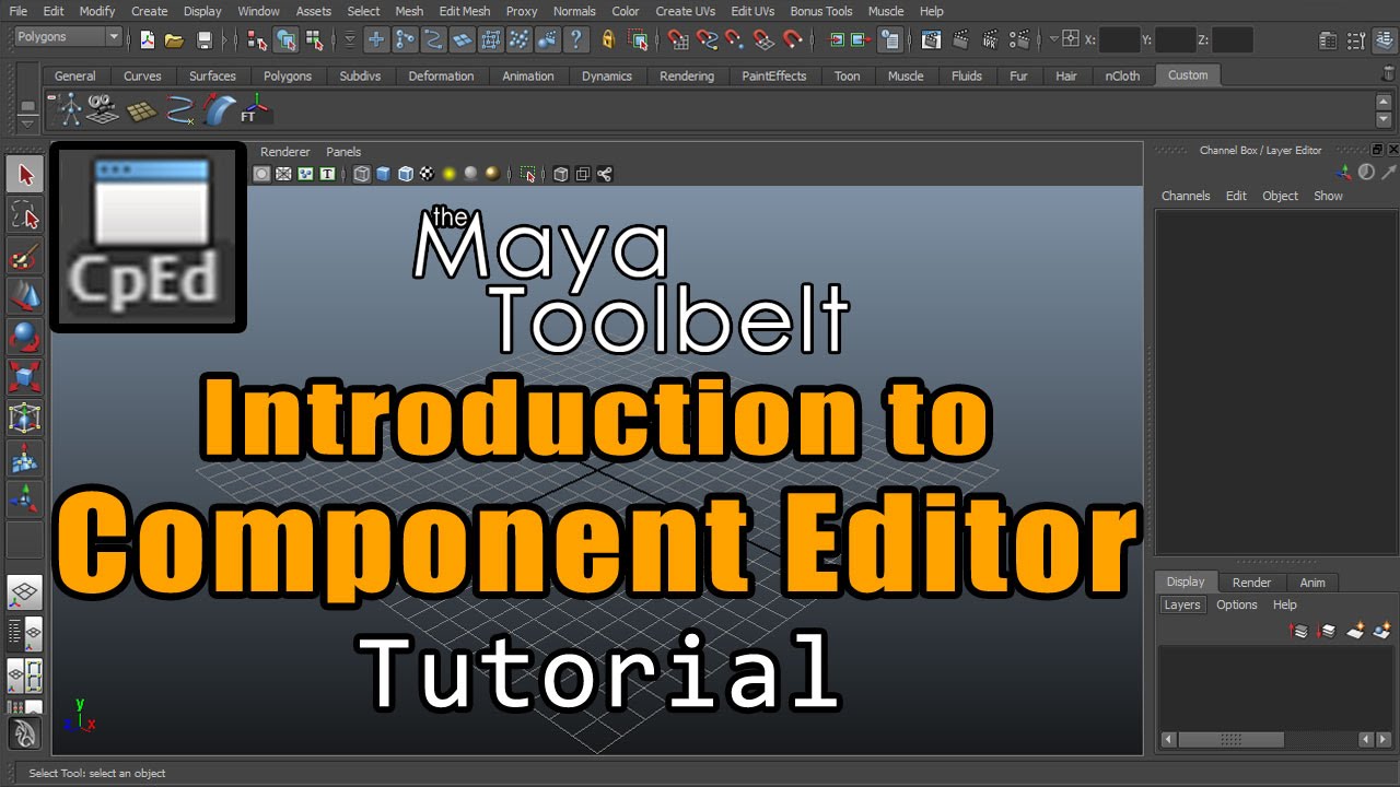 The Maya Toolbelt - Introduction to Component Editor - YouTube