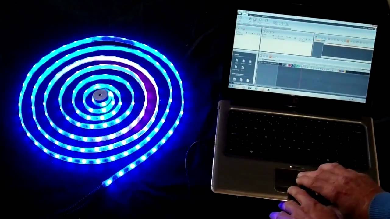 Abraxus Lighting Computer controlled RGB tape light.... - YouTube