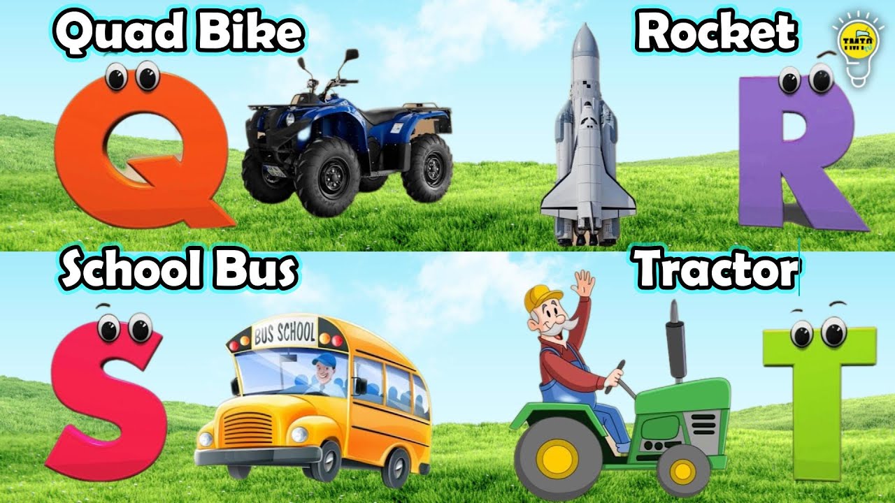 Vehicles Alphabet Song for kids | Vehicle ABC Song | Phonics for Kids ...