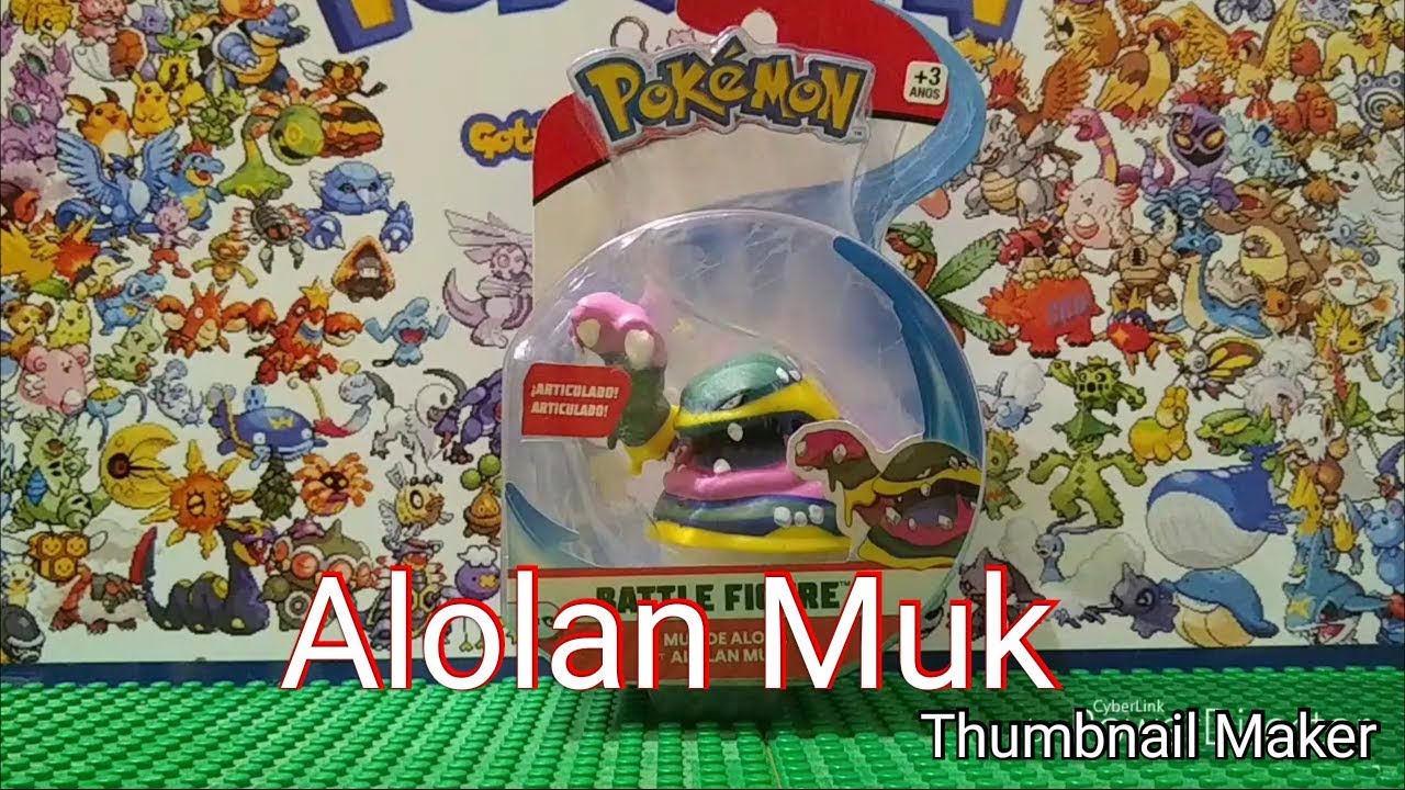 Pokemon Alolan Muk figure review! - YouTube