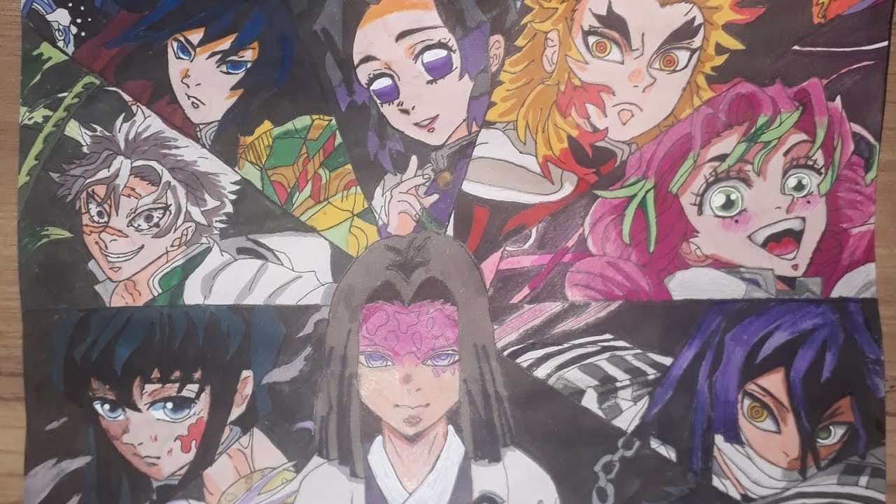 Drawing Ubuyashiki X Hashiras ||Demon Slayer - YouTube