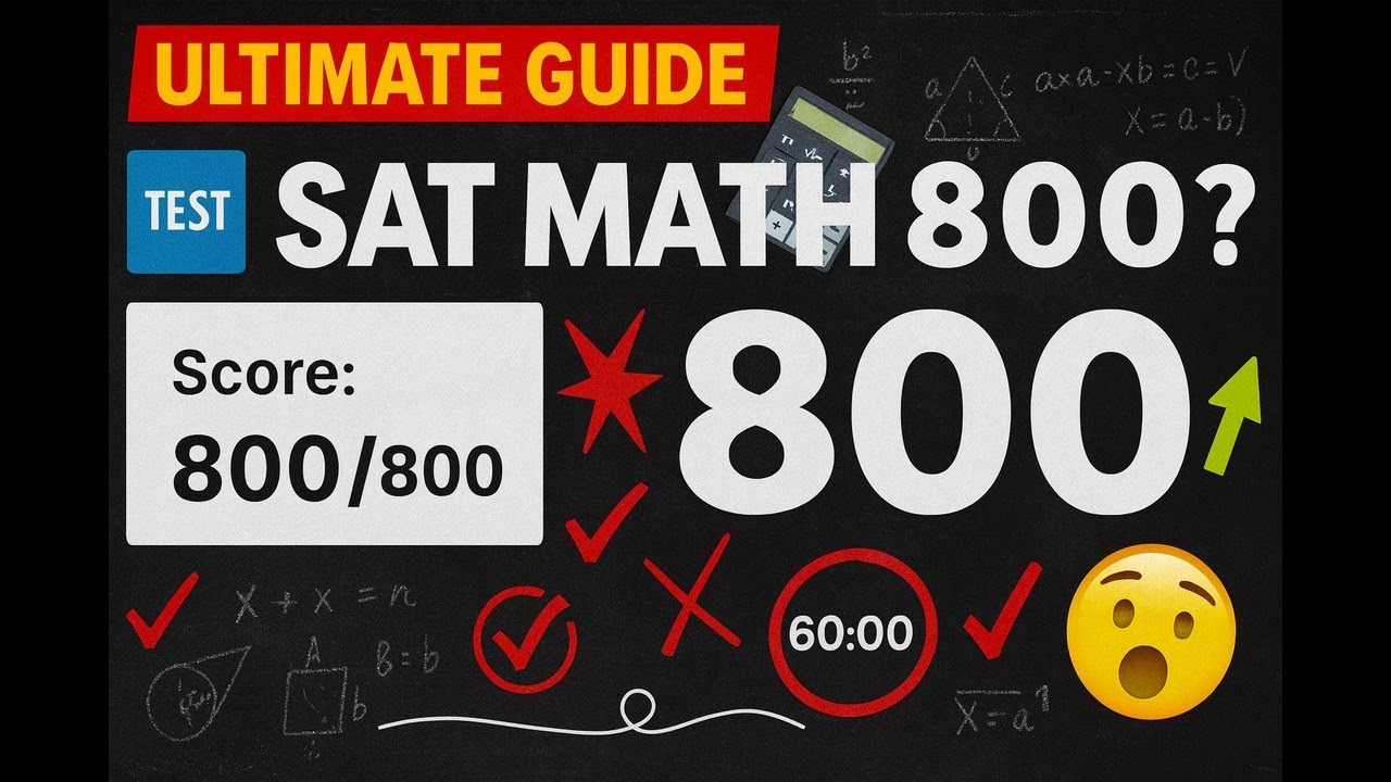 Ultimate Guide for SAT Math 800!!! - YouTube