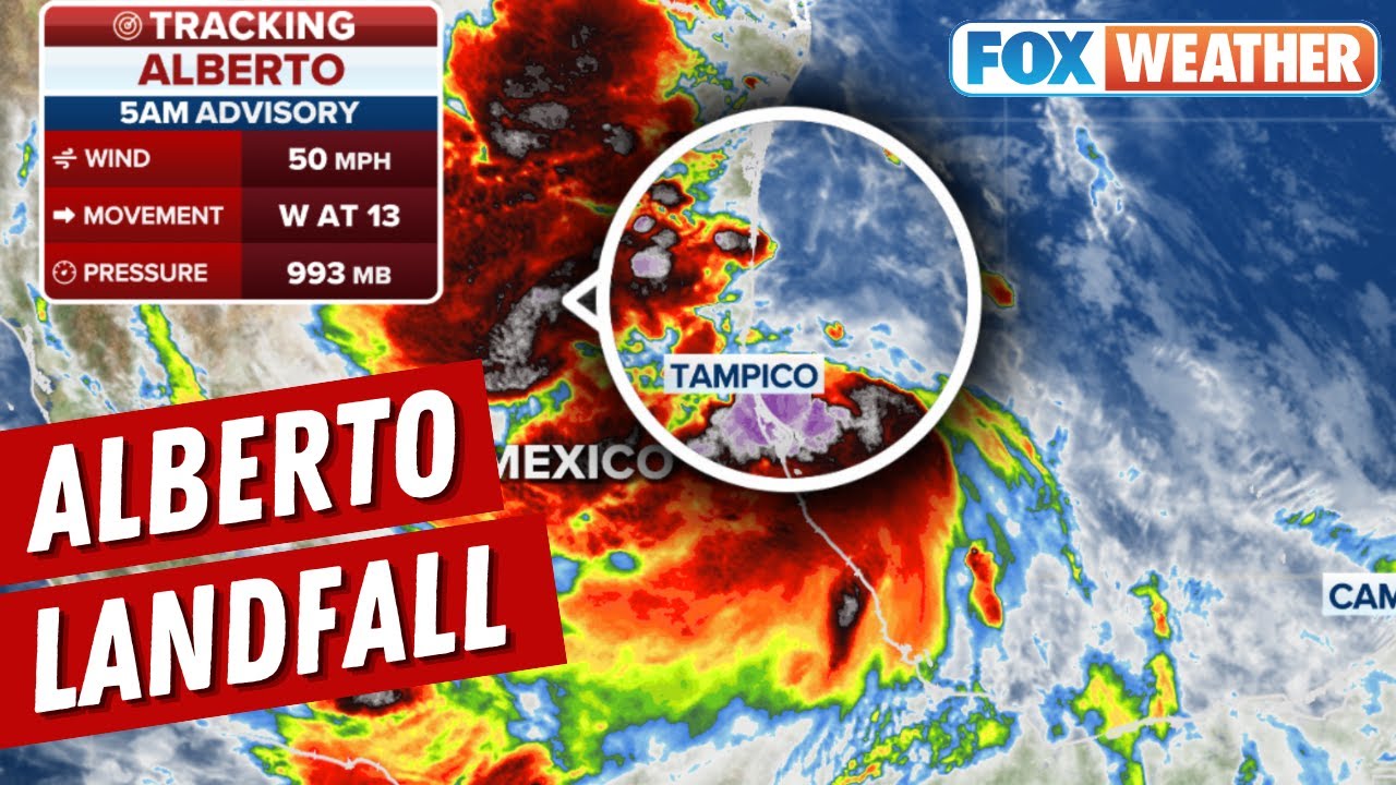 Tropical Storm Alberto Makes Landfall In Mexico As Heavy Rain Continues ...