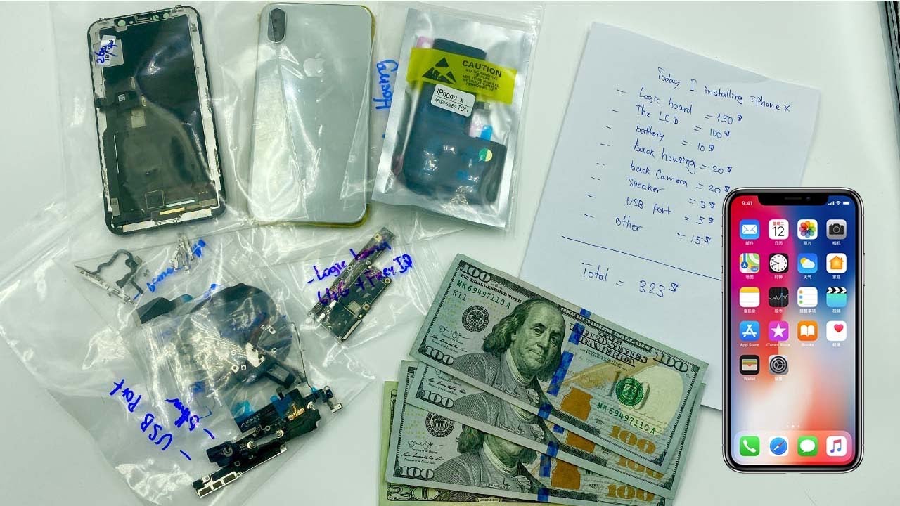 I Installation iPhone X $320 | How I Made My Own iPhone X asmr - YouTube