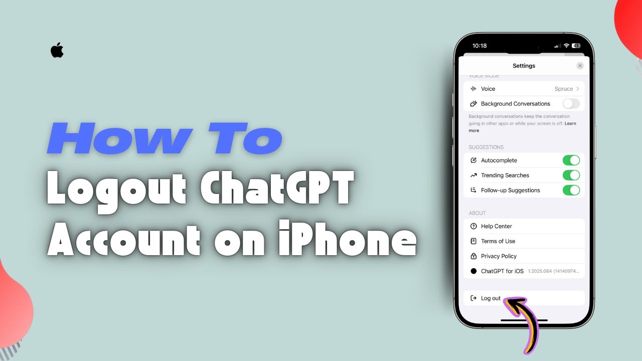 How to Logout ChatGPT Account on iPhone - YouTube