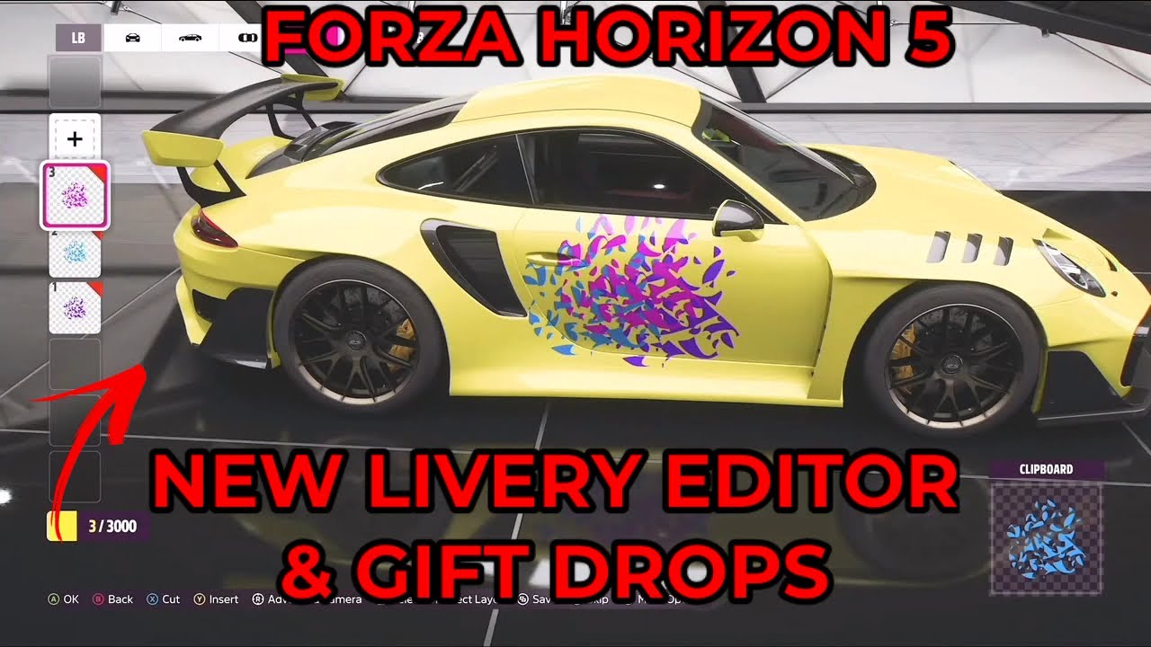 Forza Horizon 5 - New Livery Editor, Gift Drops & More - YouTube