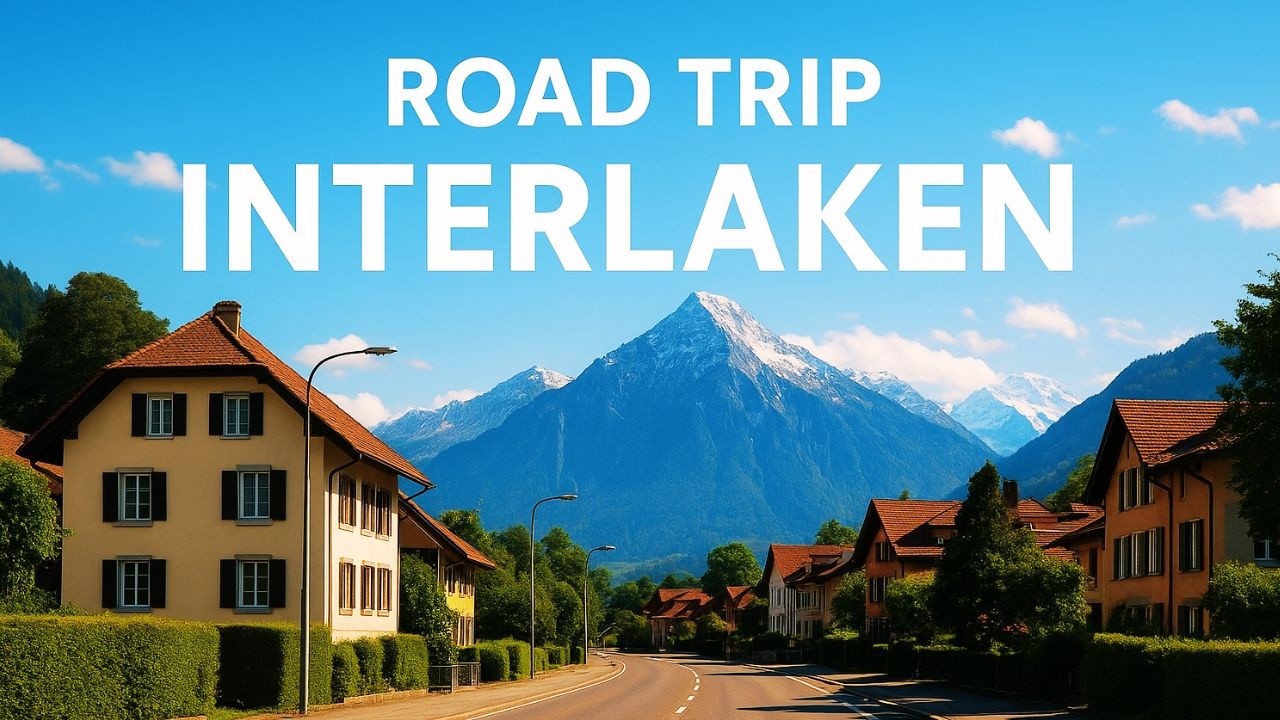 Scenic Drive from Thun to Interlaken Switzerland | Beautiful Swiss Alps ...