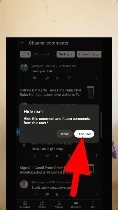 Hide User From Channel Youtube | YouTube Pe Comment Ko Hide Kaise Kare ...