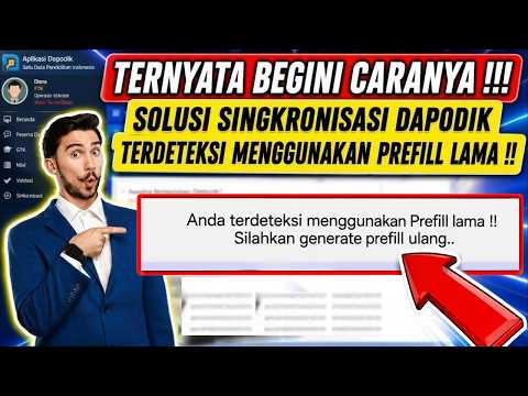SOLUSI SINGKRONISASI DAPODIK MENGGUNAKAN PREFILL LAMA | MUDAH - TERBARU