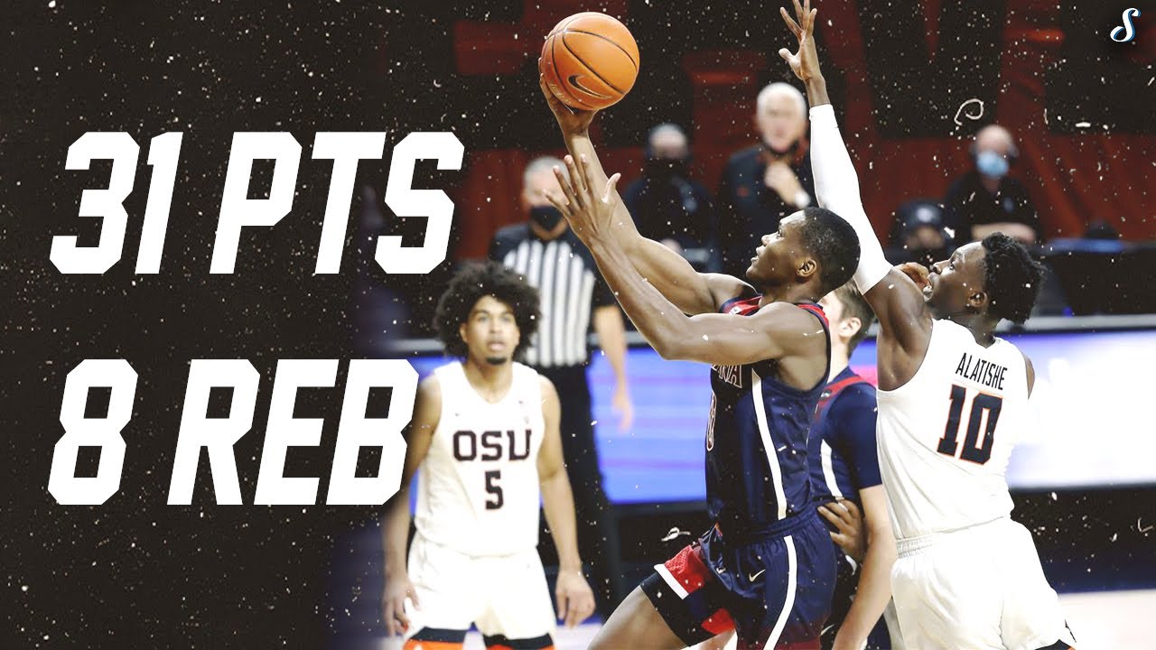 Arizona's Star Freshman Bennedict Mathurin Goes Off For 31 Pts & 8 Reb ...
