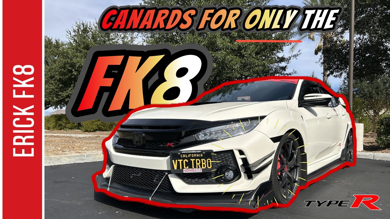 Honda Civic Type R Canards Made Specifically For The FK8 - YouTube
