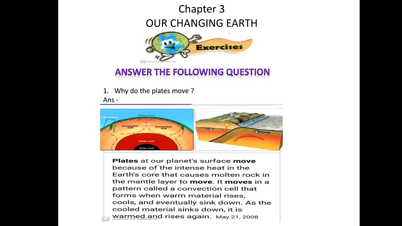 Ch-3, Our changing earth, exercises - YouTube