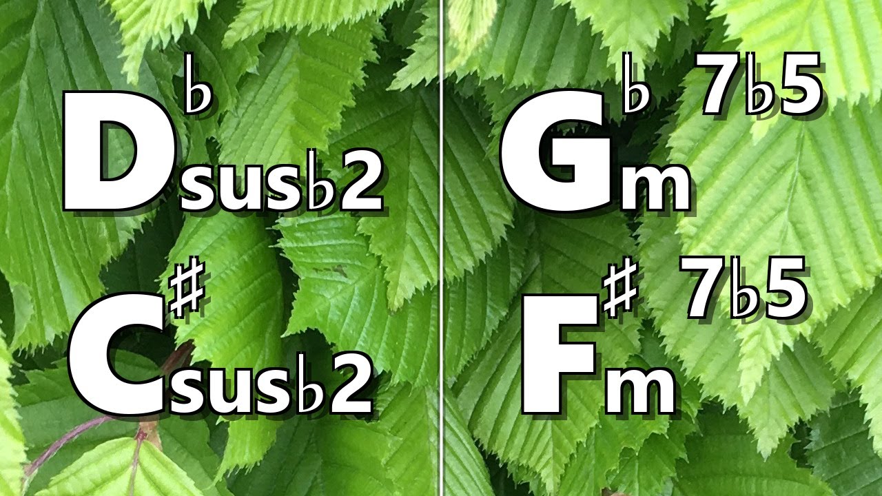 Dbsus b2 (C#sus b2) to Gbm7b5 (F#m7b5) Backing Track - YouTube