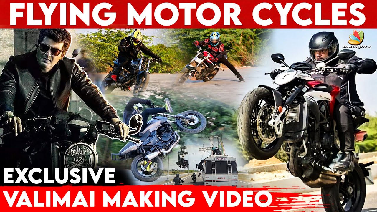 Valimai Movie Exclusive Making Video | Thala Ajith and Co Actors Bike ...