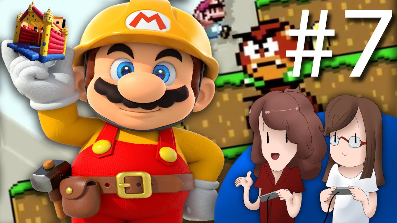 Super Mario Maker #7 - BIG BOUNCY BANANZA! - YouTube