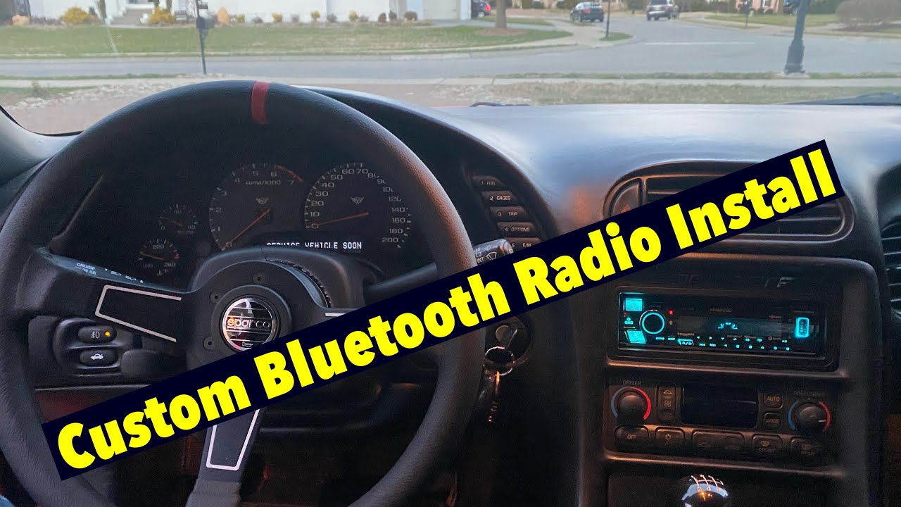 C5 Corvette Aftermarket Radio Headunit Install CUSTOM adapter!! - YouTube