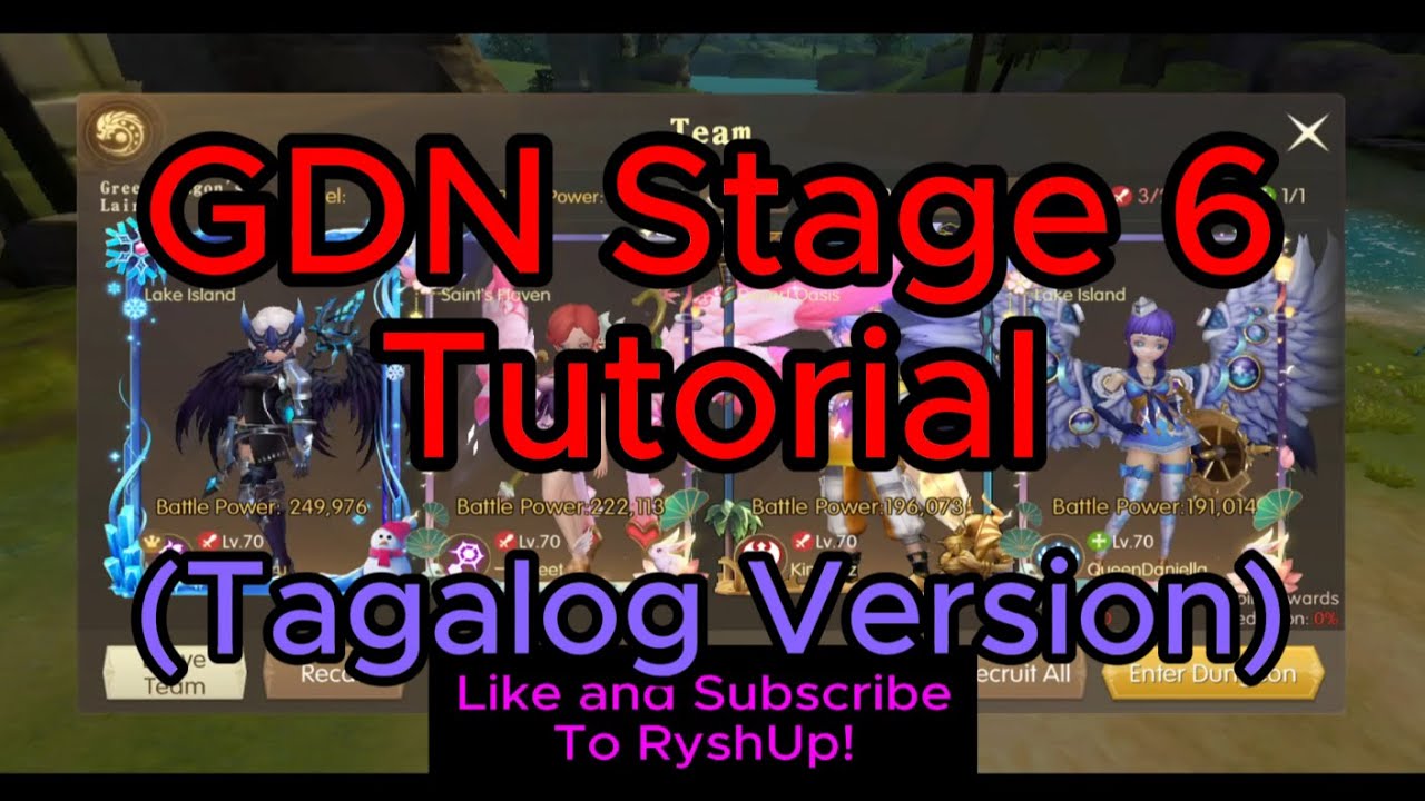 [GDN Stage 6] - Detailed Guide Slow DPS! (Tagalog Version) - YouTube