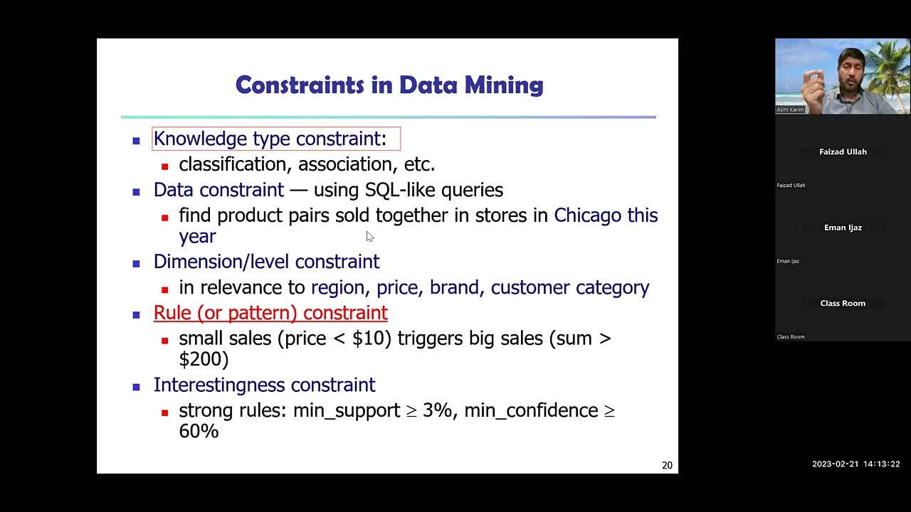 Cs 432 Dm Lec 11 Constraint Based Mining Youtube 0204