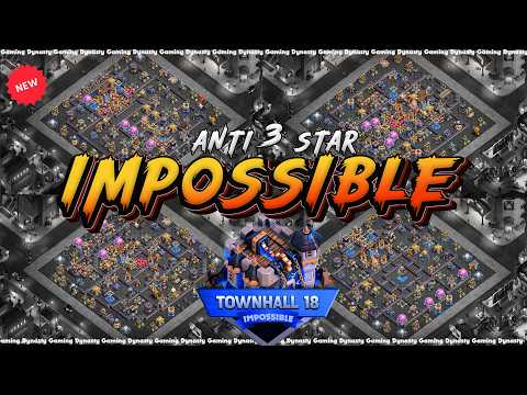 🔥 TH18 WAR BASE! IMPOSSIBLE Anti 3-Star Layout + Base Link