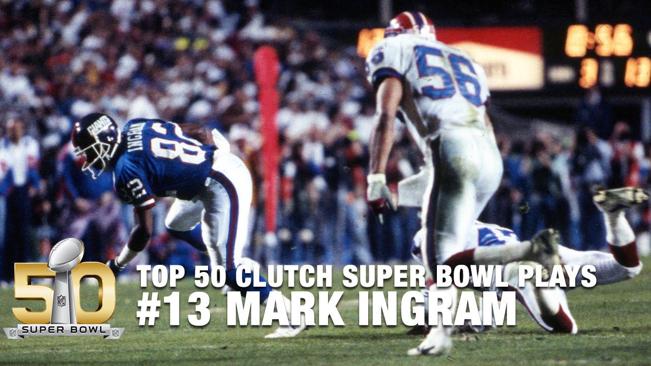 #13: Mark Ingram Breaks 5 Tackles on Crucial 3rd Down in Super Bowl XXV ...