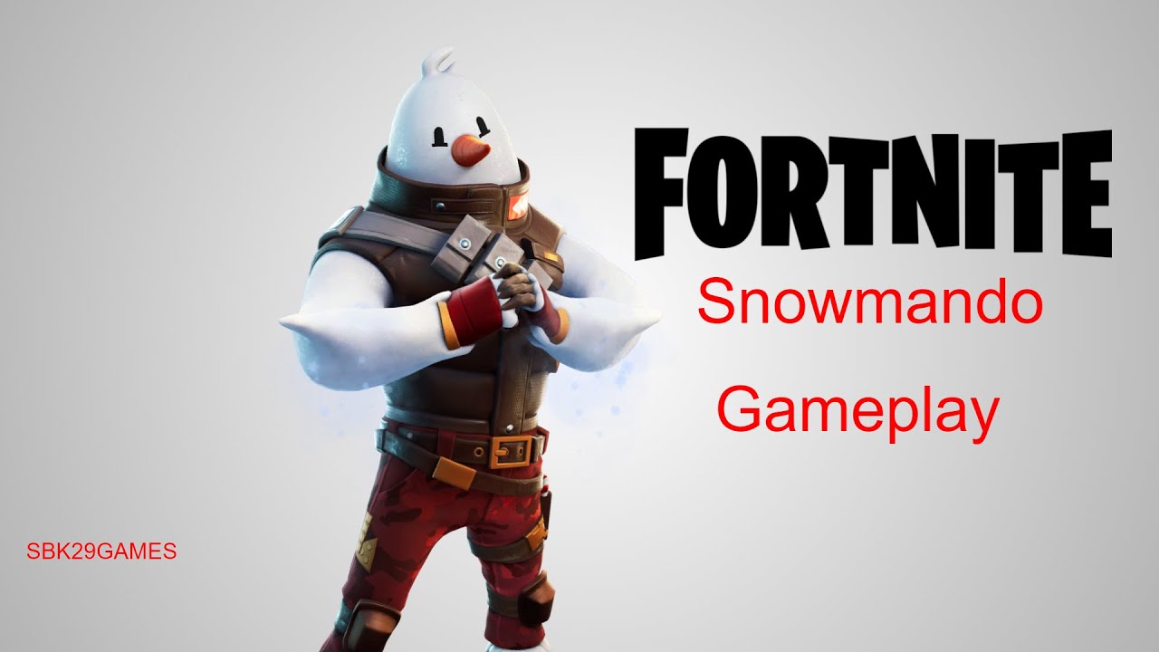 Fortnite 7 Kill Snowmando Gameplay (No Commentary) - YouTube