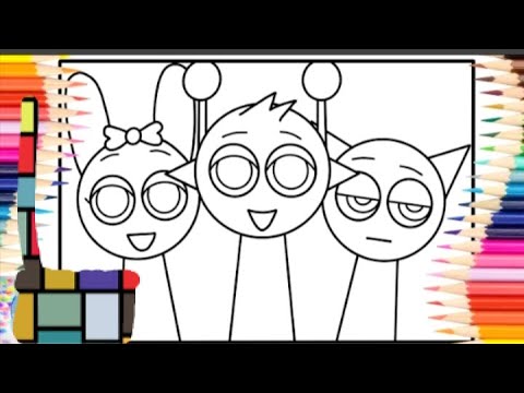 Sprunki Characters Pinki Simon Grey Copic Markers #animalart #sprunke ...