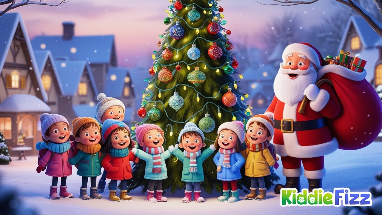 Merry Christmas Kids Song in Hindi | Celebrate with Santa & Fun Rhymes ...