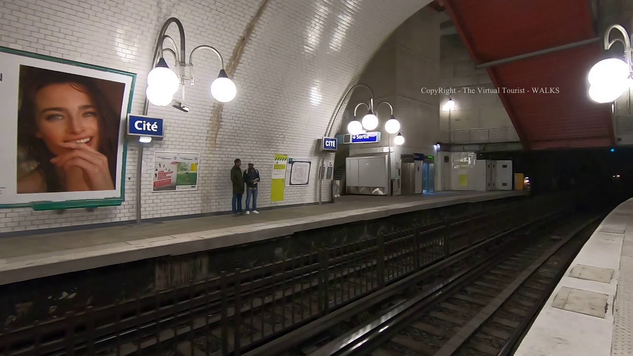 Paris - Walk Around CITE Metro Station in Paris, France - YouTube