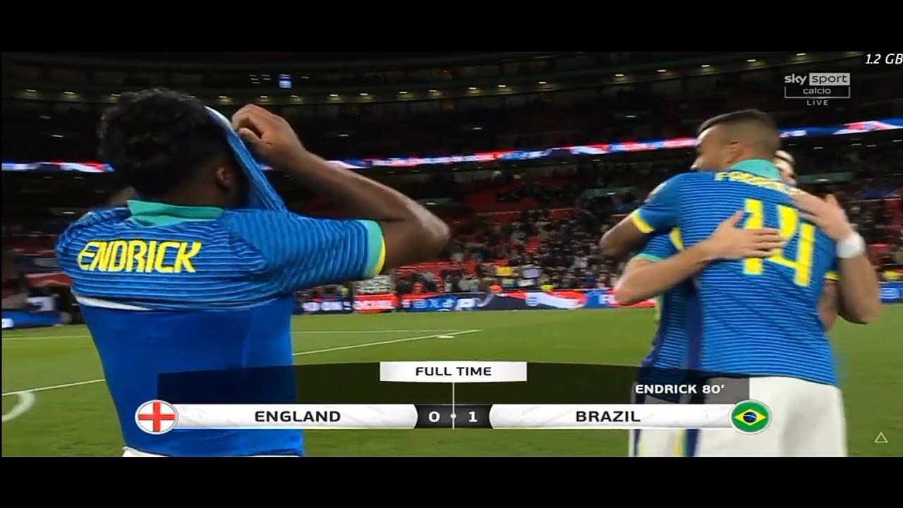 Brazil vs England Football Match Full Time | Friendly Match | Bra 1-0 ...