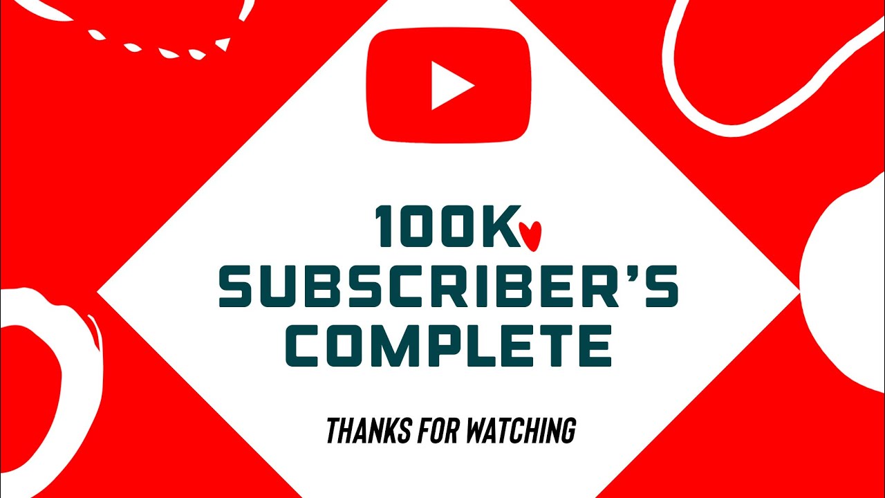 100k Subscribers Complete | Thanks For Subscribe | Love You All - YouTube