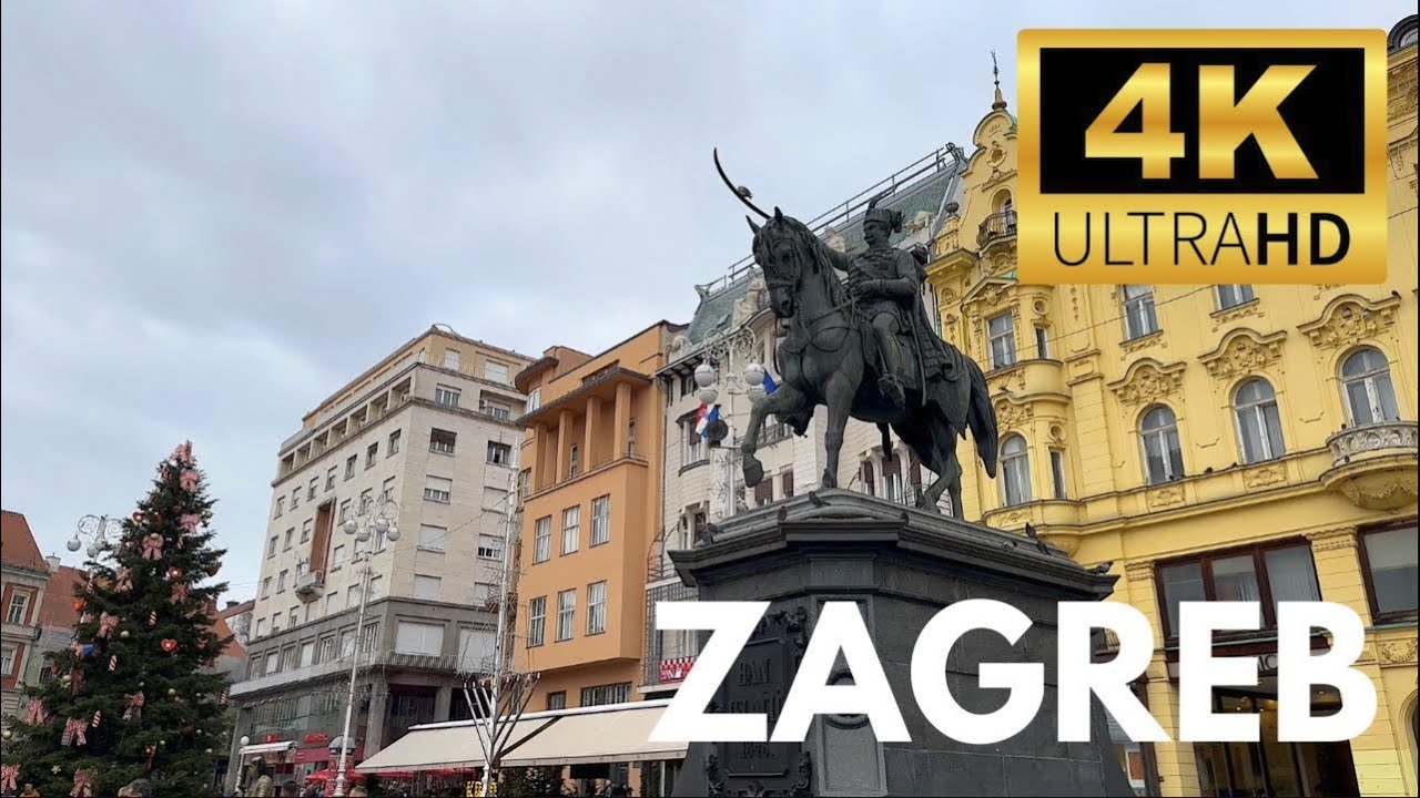 Walking Tour - Advent - Zagreb 🇭🇷【4K】Experience Croatia - YouTube