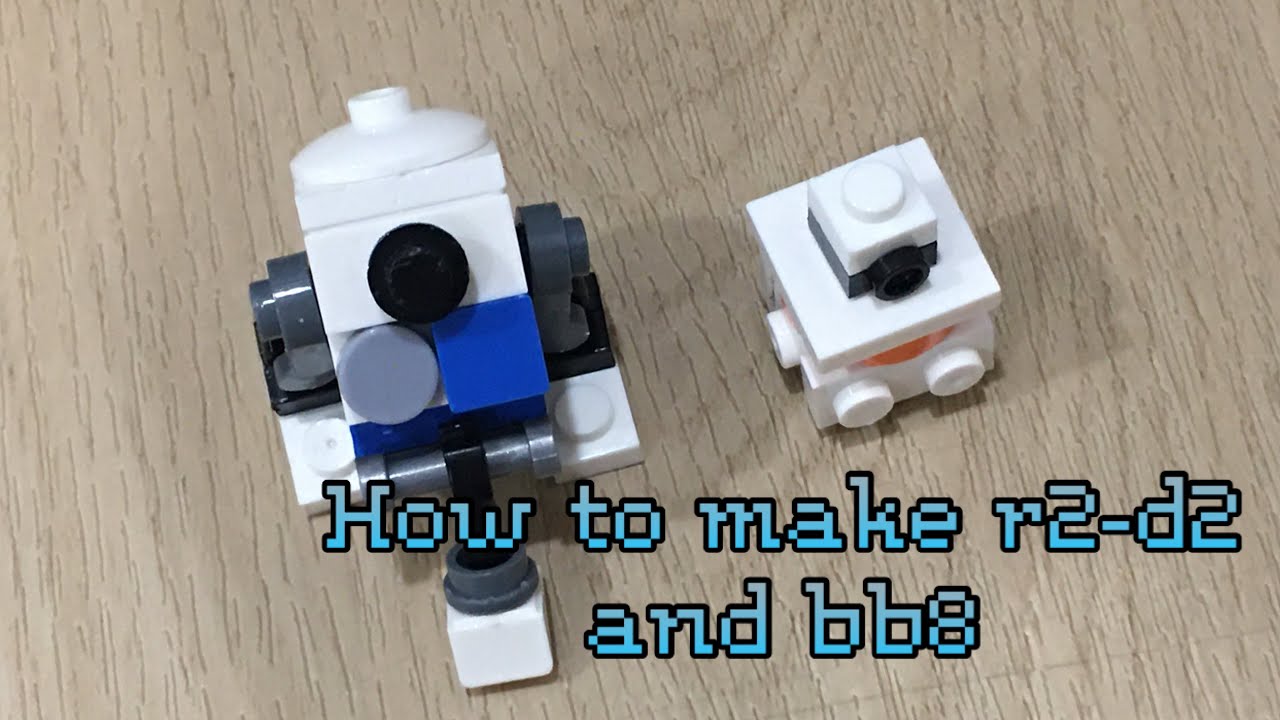 How to make R2D2 and BB8 from Star Wars out of Lego bricks - YouTube
