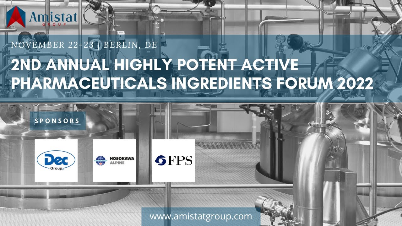 2nd Annual Highly Potent Active Pharmaceutical Ingredients Forum ...