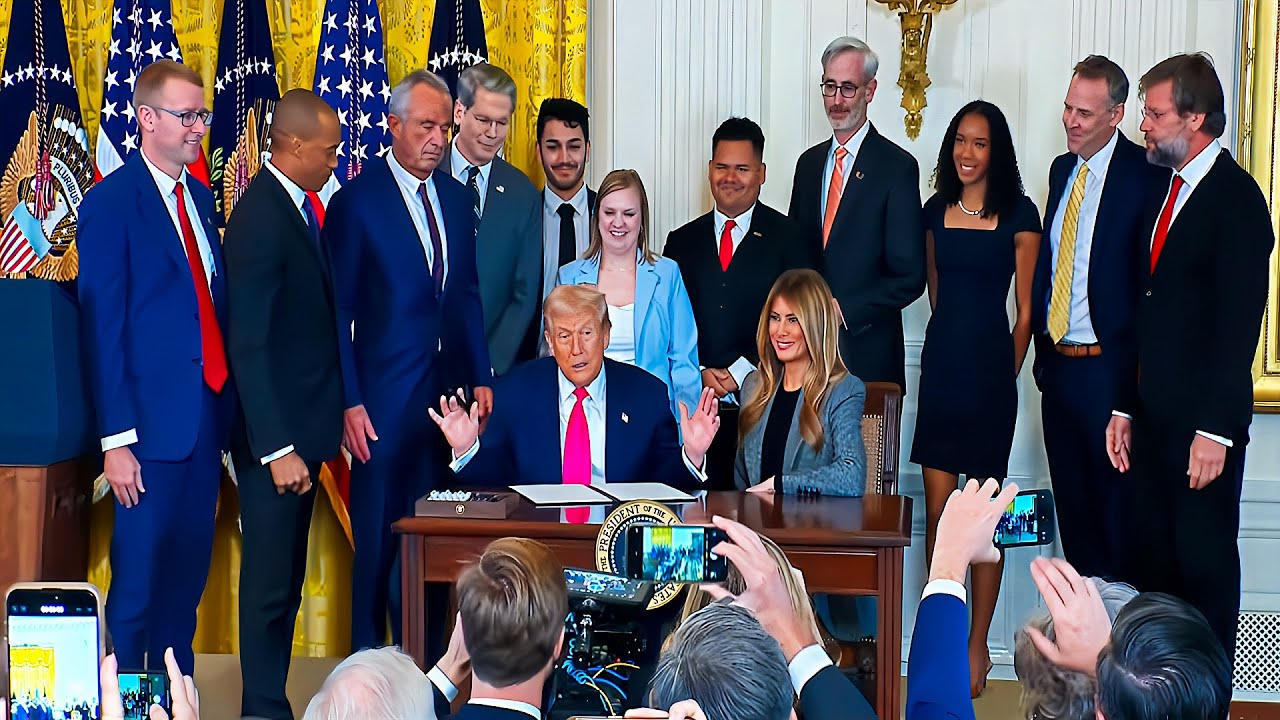 LIVE: President Trump and First Lady participate in an Executive Order ...