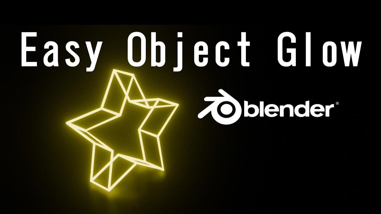 【Blender】Easy Object Glow（Emission・Bloom・Raytracing） - YouTube