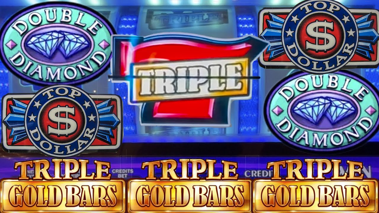 JACKPOT! Old School Triple Gold Bars Handpay Classic 3 Reel Casino Slot ...