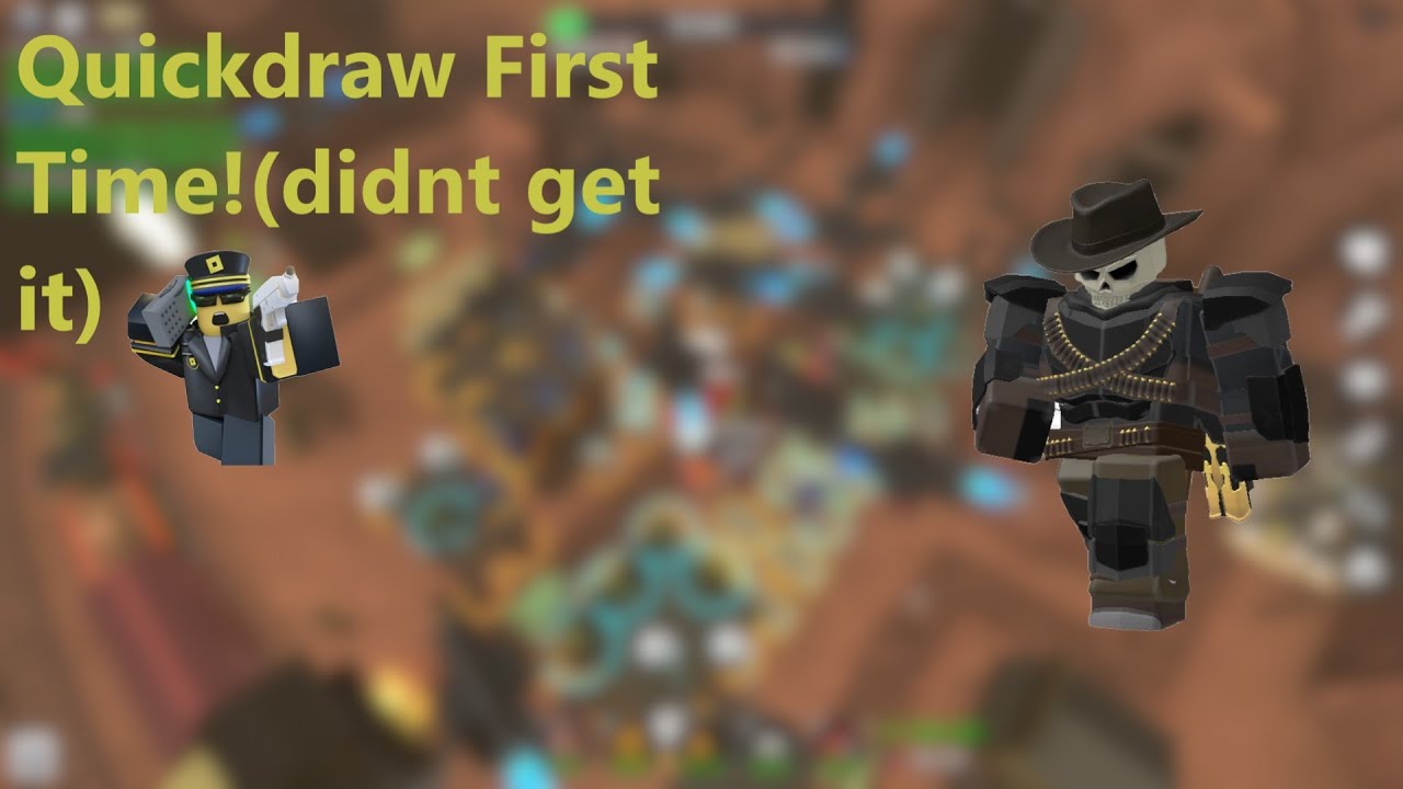 Quickdraw Quad First Time!(didnt get badge) ||Tower Defense Simulator ...